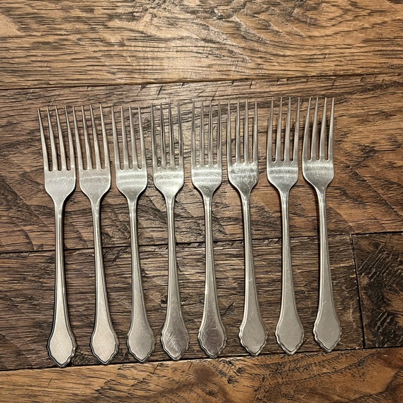 Oneida | Dining | 8 Dinner Forks Summer Mistautumn Glow Oneida Deluxe ...